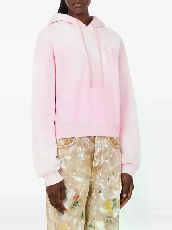 Moschino Long-sleeve Hooded Sweater With Logo Detail