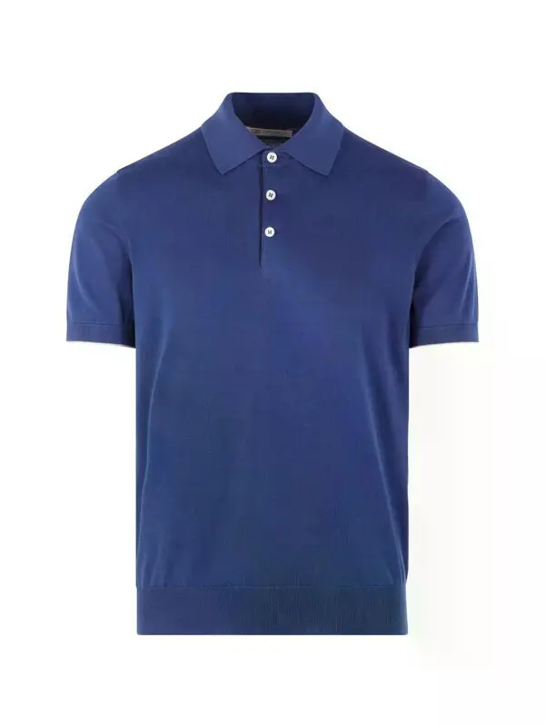 Brunello Cucinelli Cotton Polo Shirt - Blue