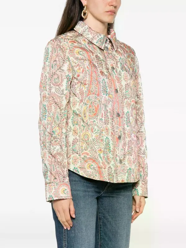 Etro Paisley-print Puffer Jacket - Neutrals