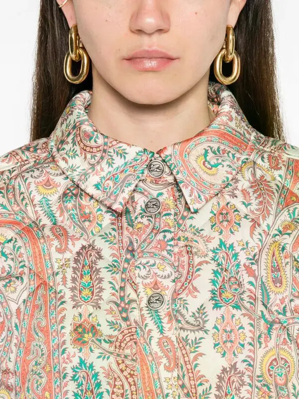 Etro Paisley-print Puffer Jacket - Neutrals