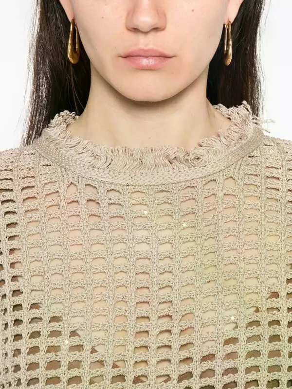 Peserico Open-knit Top