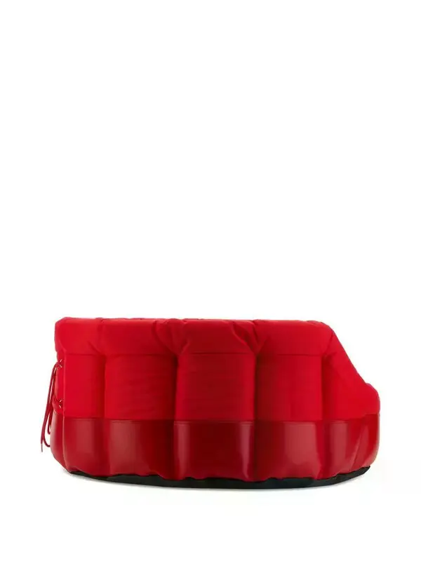 POLDO DOG COUTURE X Moon Boot Padded Dog Bed - Red