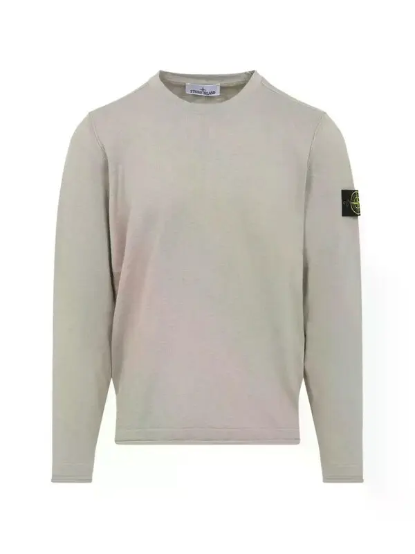 Stone Island Logo-patch Crew-neck Sweater