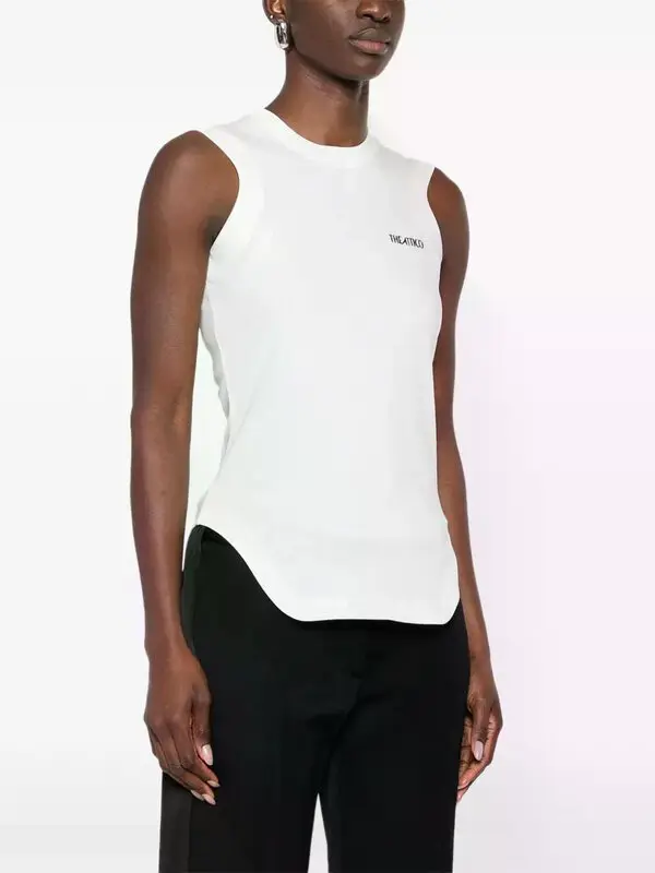 Attico Cut Out Tank Top - White