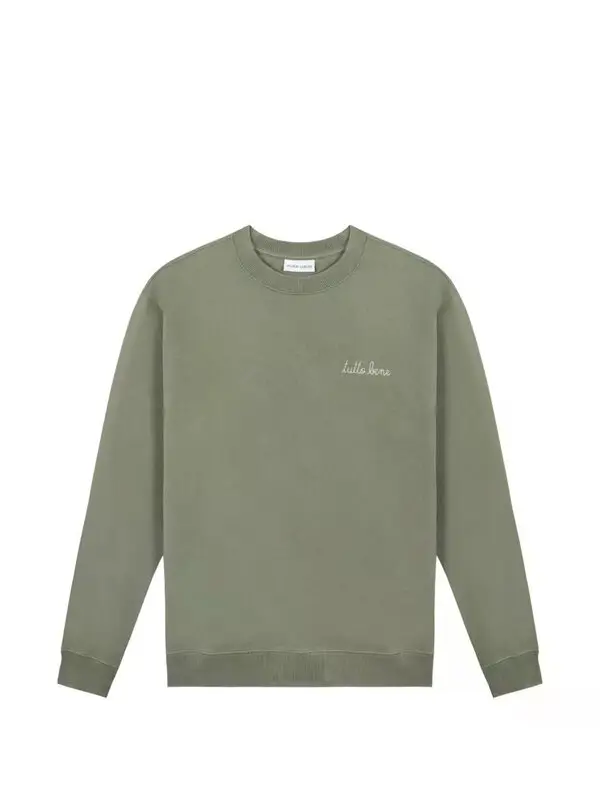 Maison Labiche Crew-neck Sweatshirt With Logo Embroidery