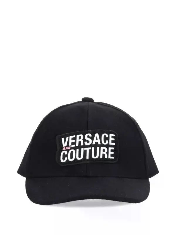 Versace Logo Patch Baseball Cap - Black