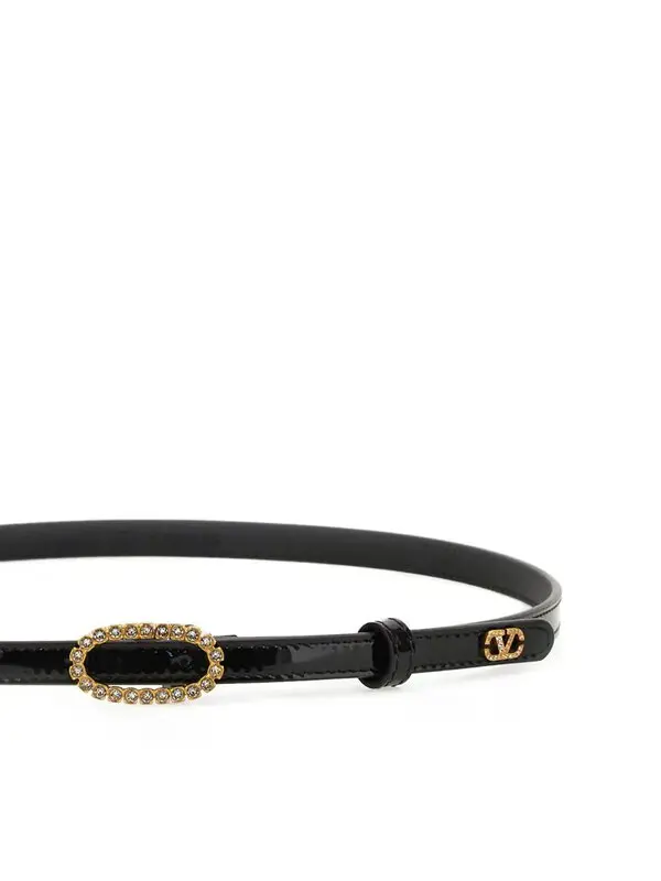 Valentino Garavani Embellished Logo Buckle Belt