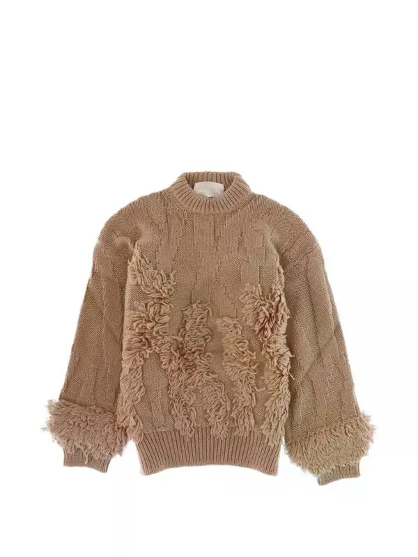 CIRCUS HOTEL Fringed Sweater