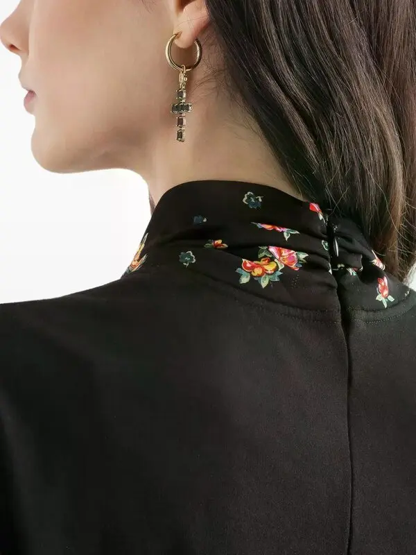 Dolce & Gabbana Floral-scarf T-shirt