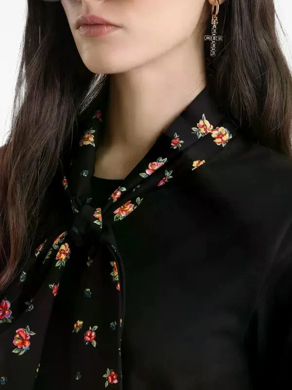 Dolce & Gabbana Floral-scarf T-shirt