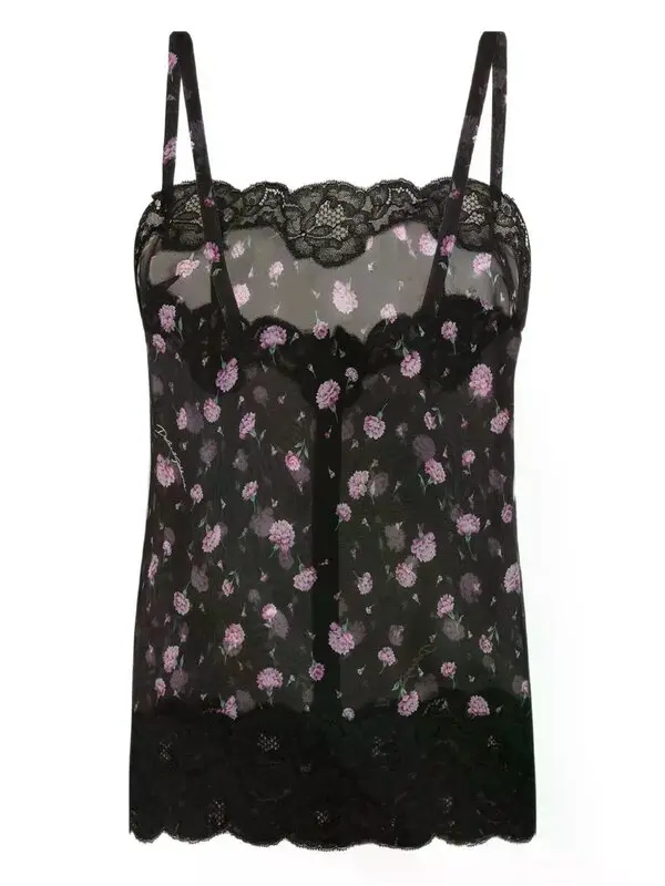 Dolce & Gabbana Floral Lace Tank Top