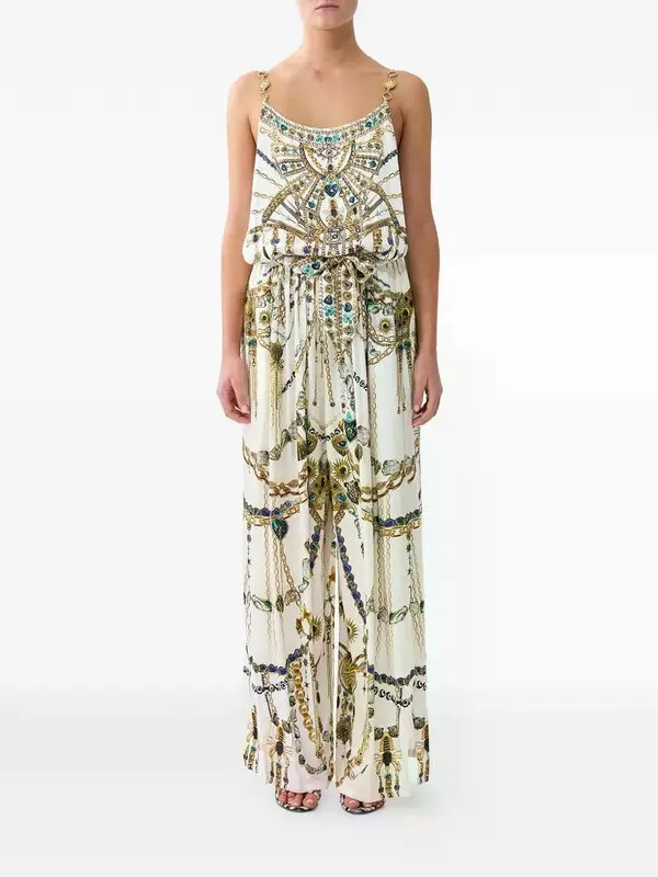 Camilla Chain-print Jumpsuit