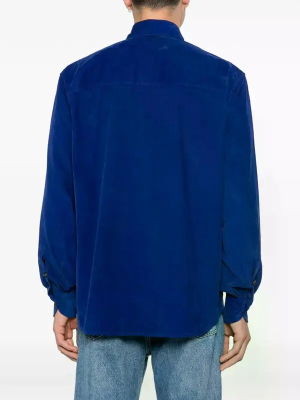 Isaia Chest-pocket Shirt - Blue