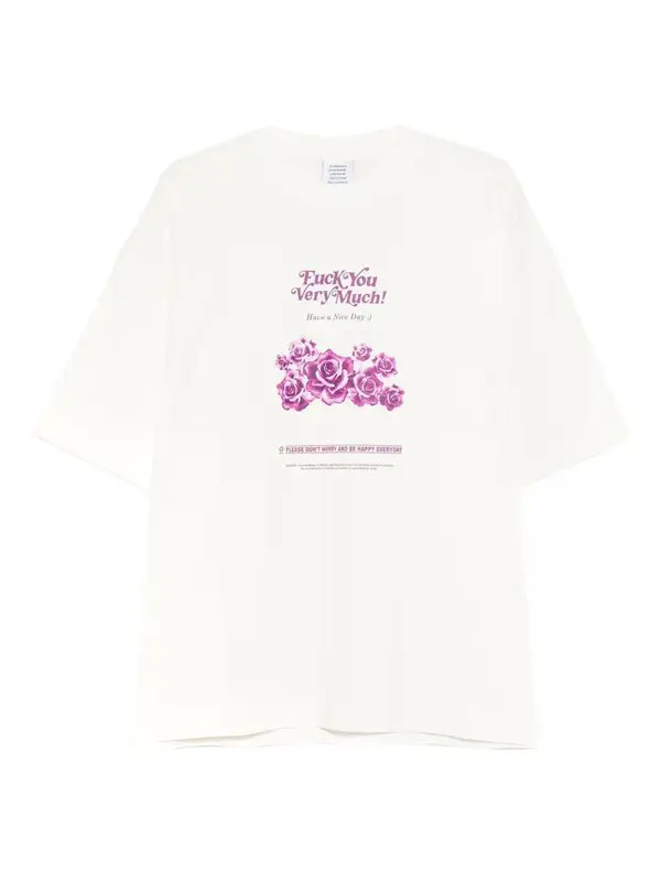 Vetements Printed T-shirt - Neutrals