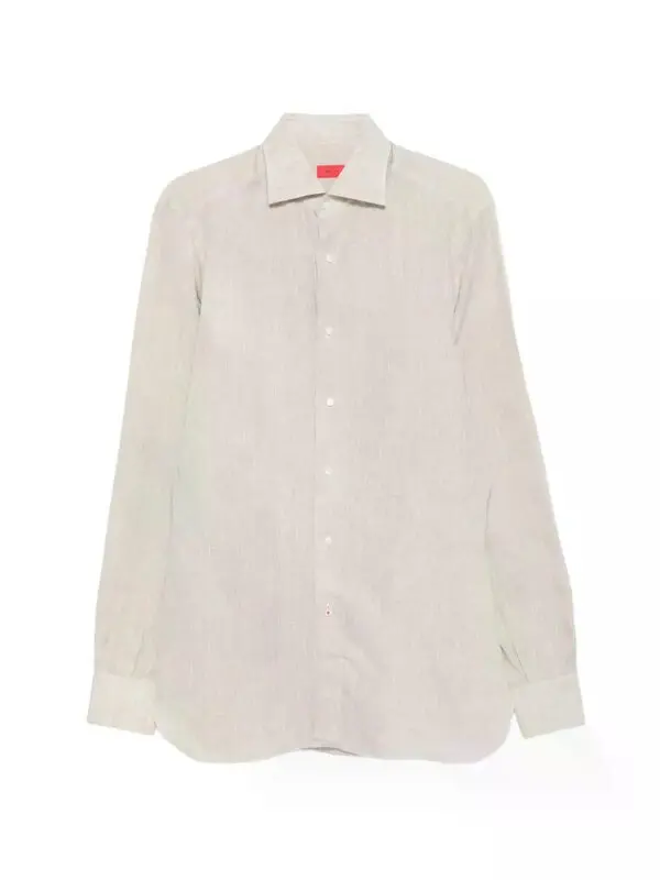 Isaia Buttoned Long-sleeve Shirt