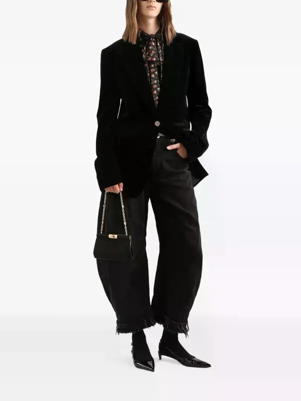 Dolce & Gabbana Frayed-hem Jeans - Black