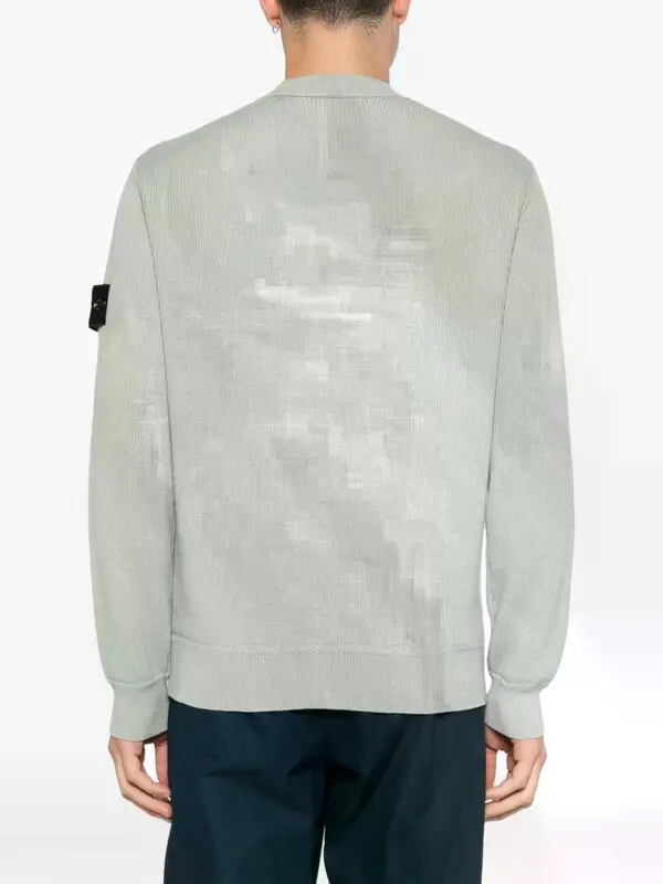 Stone Island Ribbed Crew-neck Sweater - Green