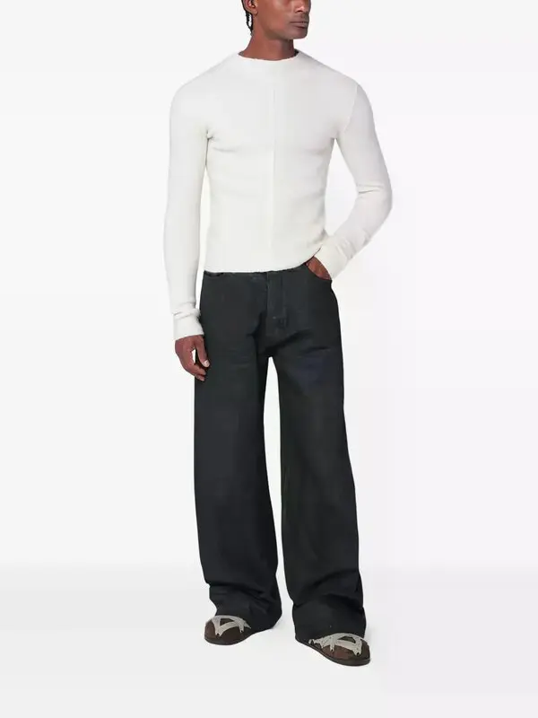 Rick Owens Ribbed Mock-neck Sweater