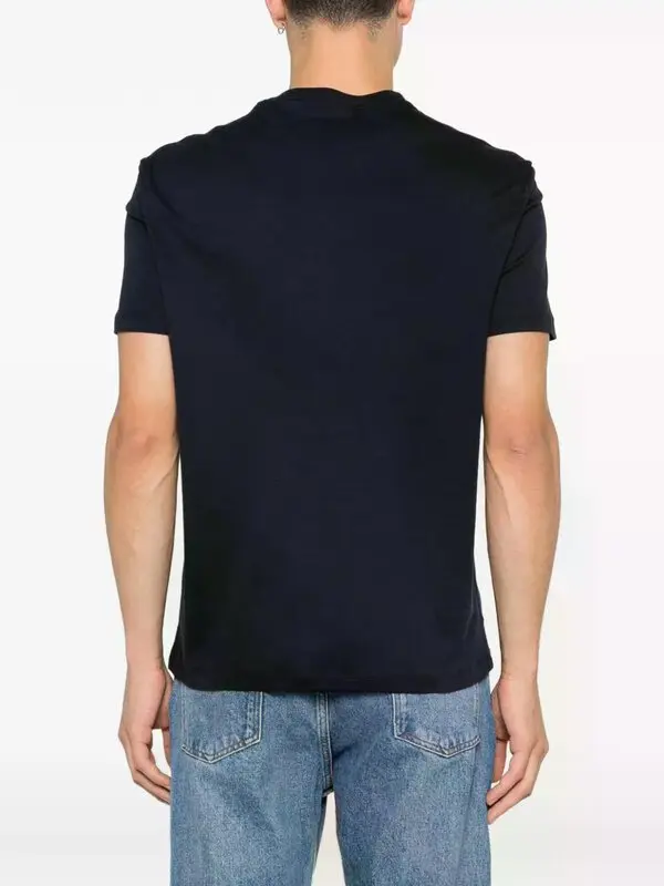 Isaia Logo-embroidered T-shirt