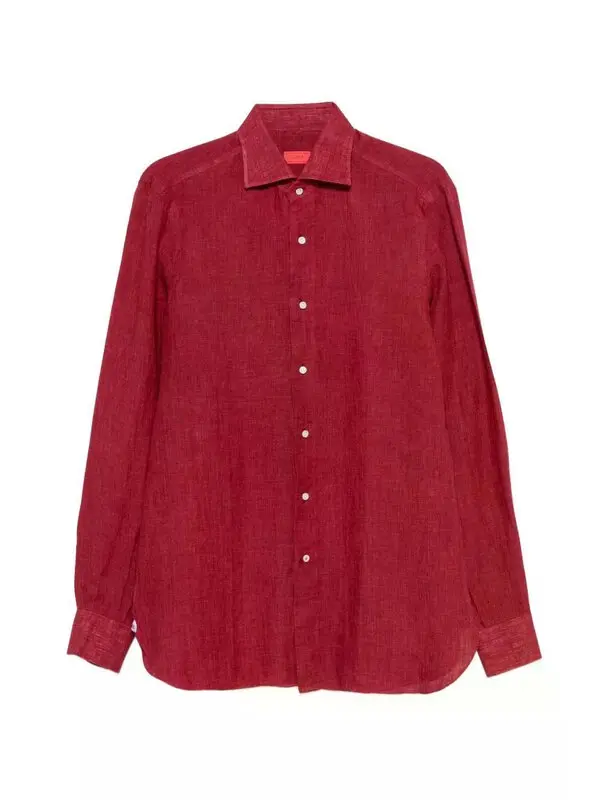 Isaia Buttoned Shirt - Red