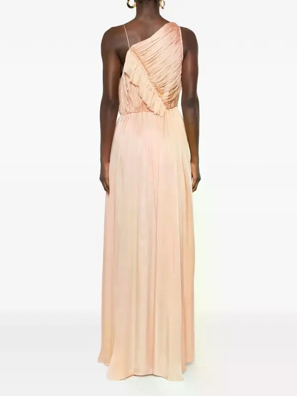 Ulla Johnson Aisha Ruffled One-shoulder Maxi Dress - Neutrals