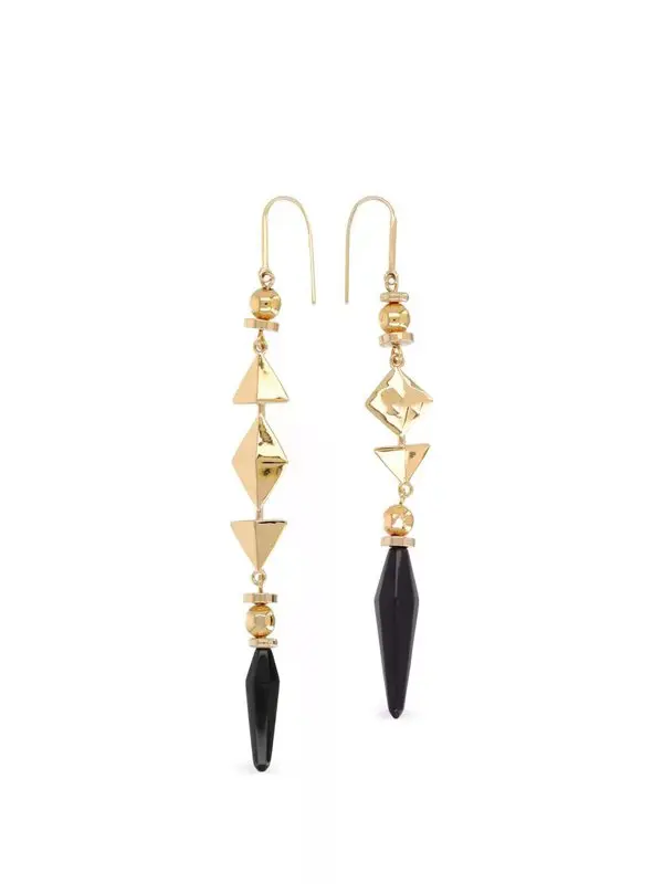 Isabel Marant Ida Geometric Pendant Earrings - Gold