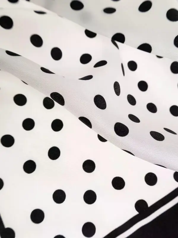 Dolce & Gabbana Polka-dot Silk Scarf