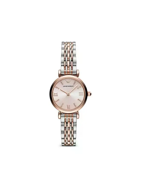 Emporio Armani Stainless Steel 28mm Watch - Pink