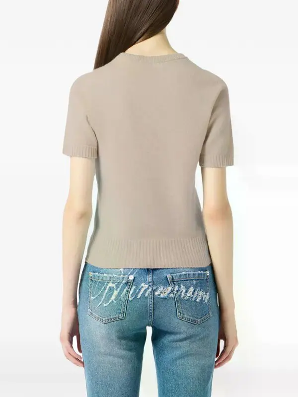 Blumarine Short-sleeve Top - Neutrals