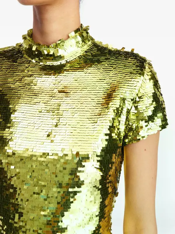 16Arlington Iona Sequin Mini Dress - Green