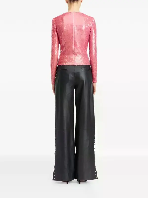 16Arlington Tanith Sequin Top - Pink