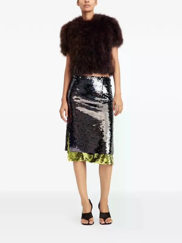 16Arlington Nyla Sequin Midi Skirt