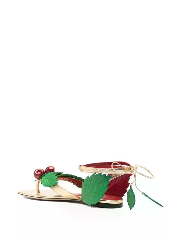 Valentino Garavani Cherry Leaf Sandals