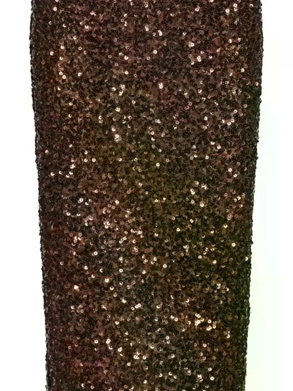 ROTATE BY BIRGER CHRISTENSEN Sequin-embellished Midi Skirt - Brown