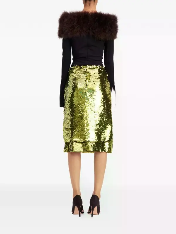 16Arlington Nyla Sequin Midi Skirt