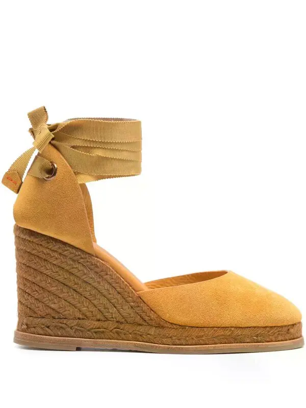 CastaÑer Ribbon Wedge Espadrilles