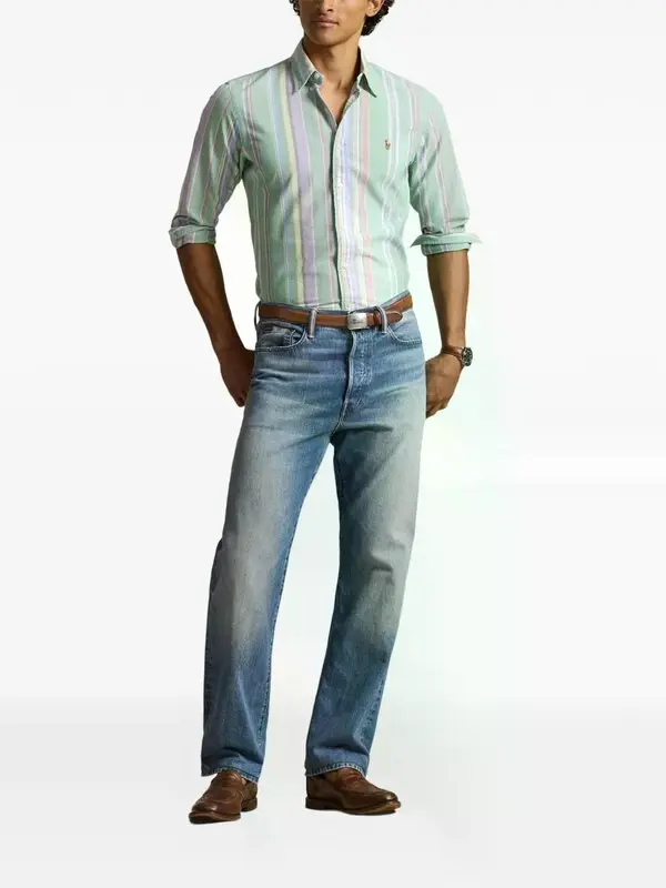 Polo Ralph Lauren Striped Long-sleeve Shirt - Green
