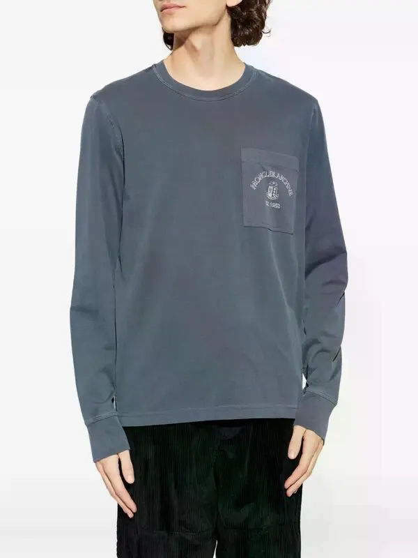 Moncler Long-sleeved T-shirt - Blue