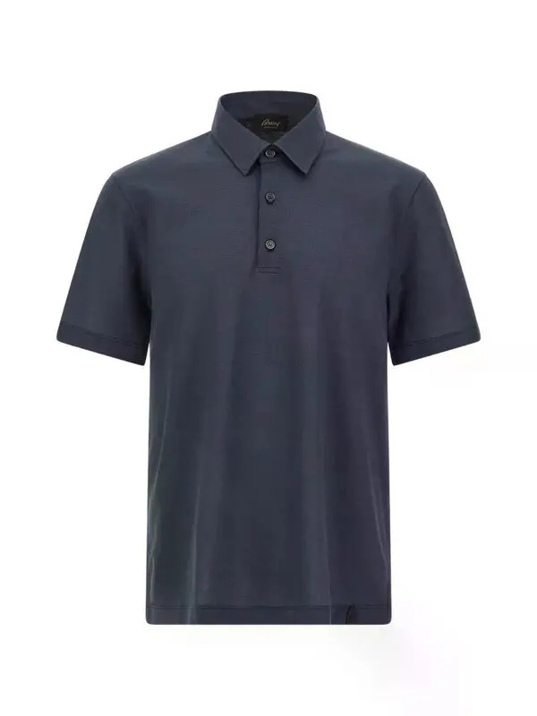 Brioni Cotton Polo Shirt - Blue