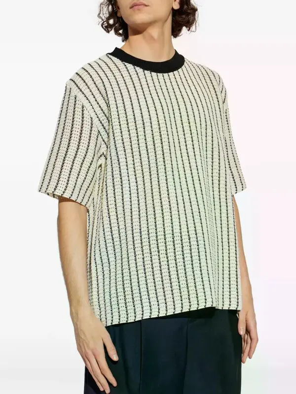 JIL SANDER Striped Crew-neck T-shirt - Neutrals