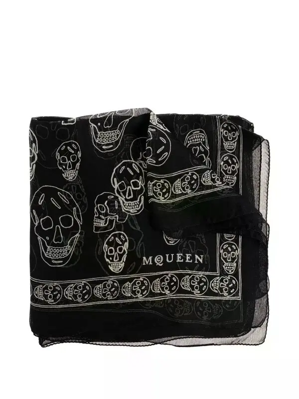Alexander McQueen Skull-print Scarf - Black