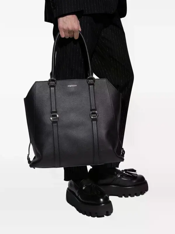 Alexander McQueen Farringdon Ring-detail Tote Bag