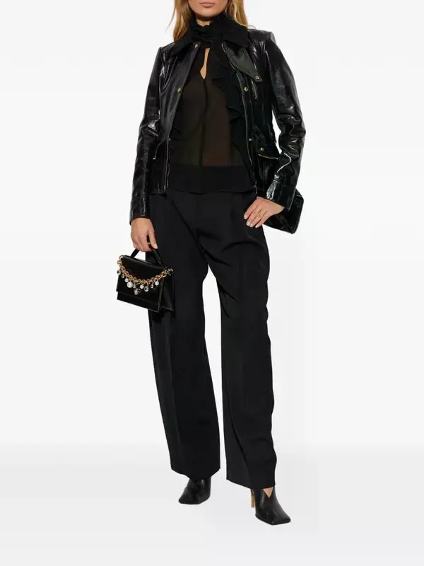 Alexander McQueen Ruffled Top - Black
