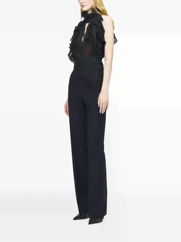 Alexander McQueen Ruffled Top - Black