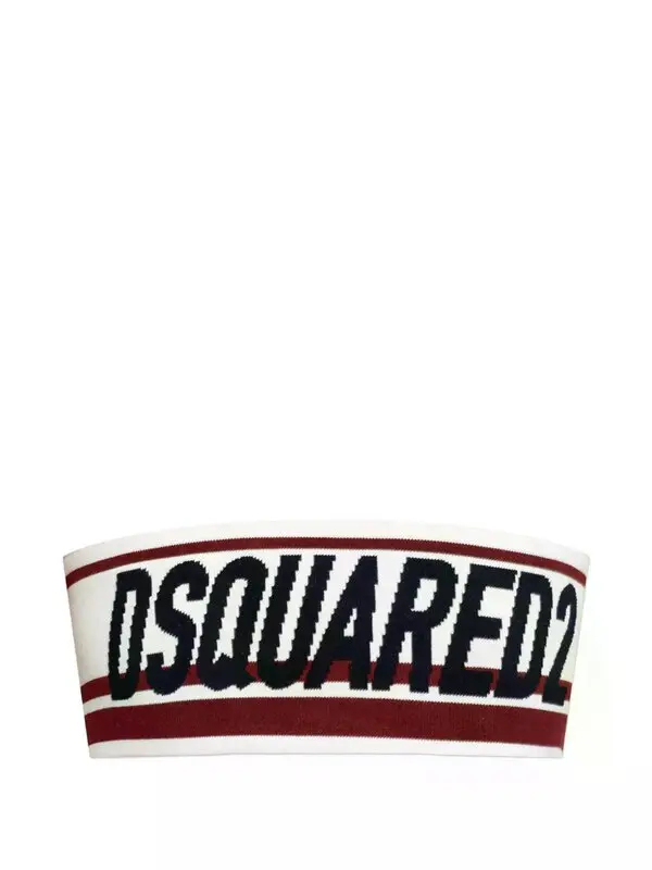 Dsquared2 Striped Knitted Top - White