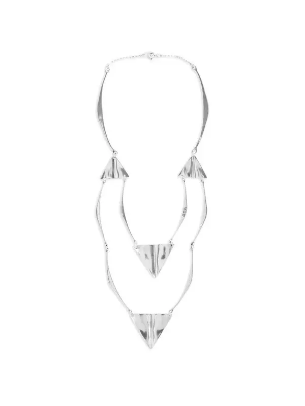 Isabel Marant Triangle Pendant Necklace - Silver