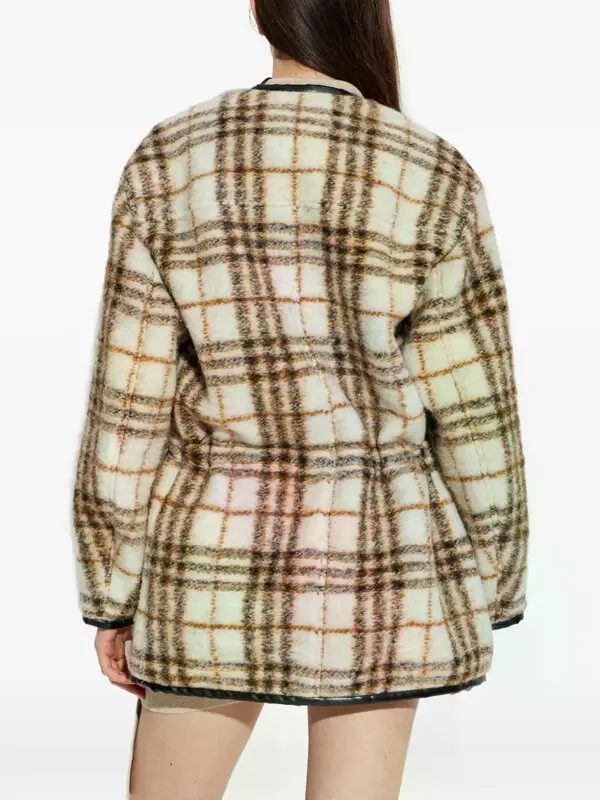 MARANT ETOILE Checked Tie Coat