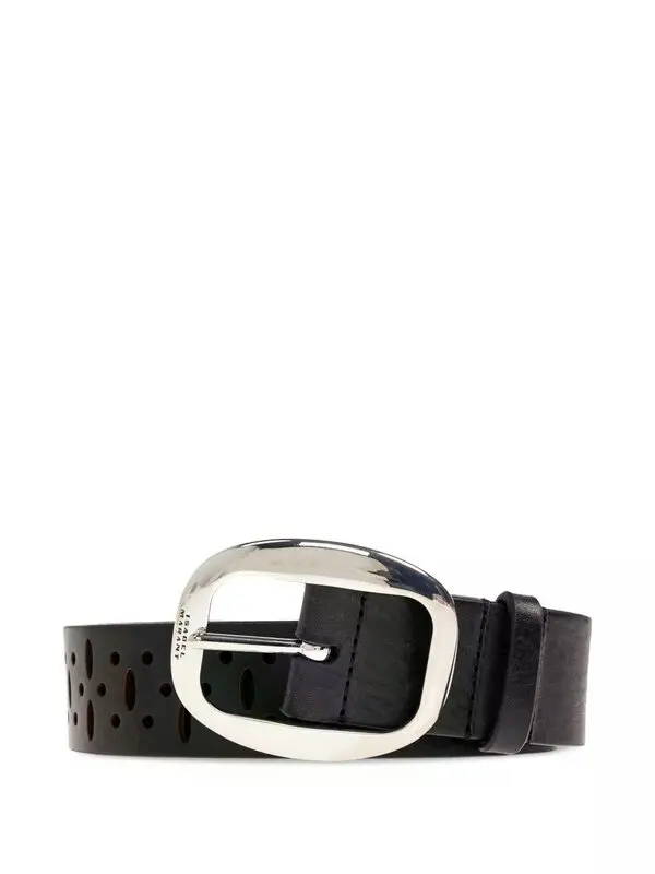Isabel Marant Cut-out Leather Belt - Black