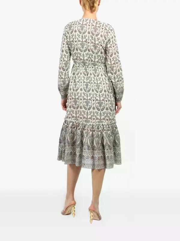 Veronica Beard Vani Tiered Paisley-print Midi Dress