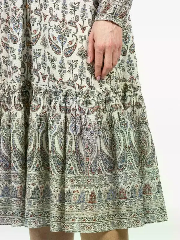 Veronica Beard Vani Tiered Paisley-print Midi Dress